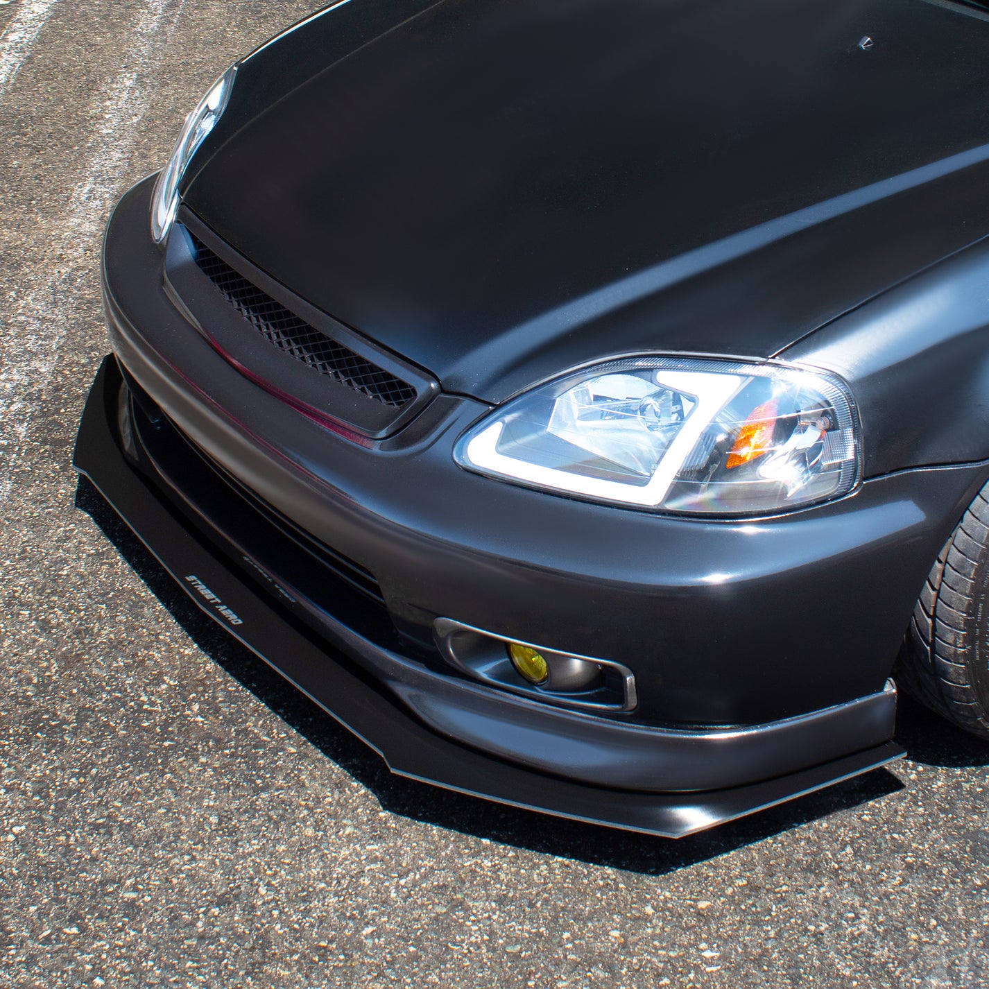 1999-2000 Honda Civic (Type R Style Lip) - Front Splitter – Street Aero